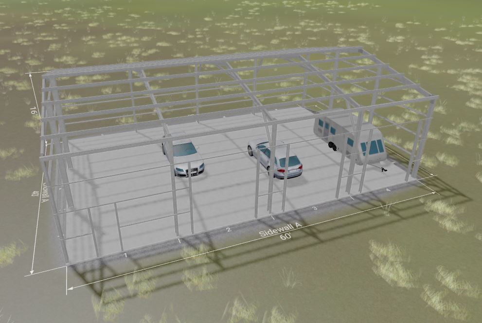 GABLE ROOF SHOP - Factory 2U Steel Buildings