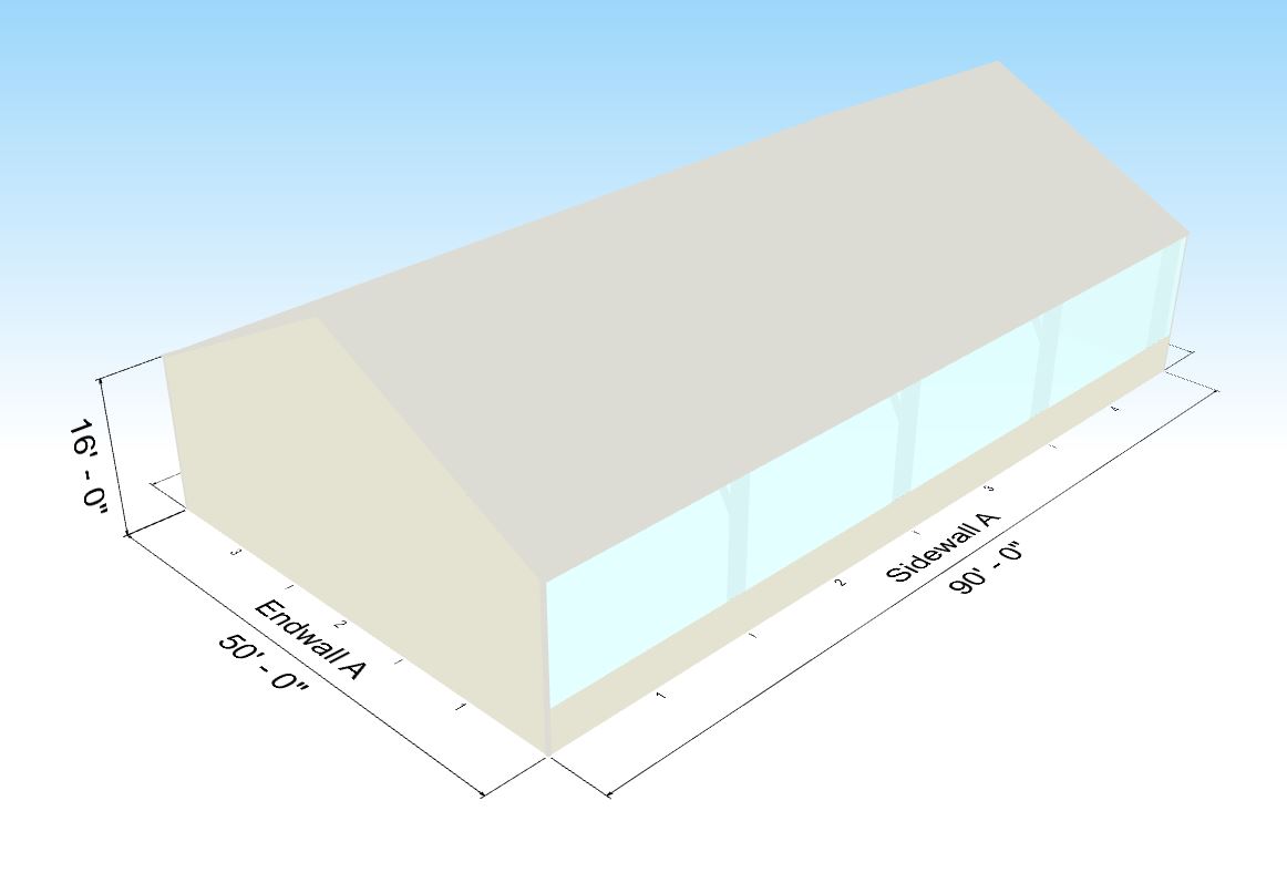 GABLE ROOF GROW BUILDING - Factory 2U Steel Buildings