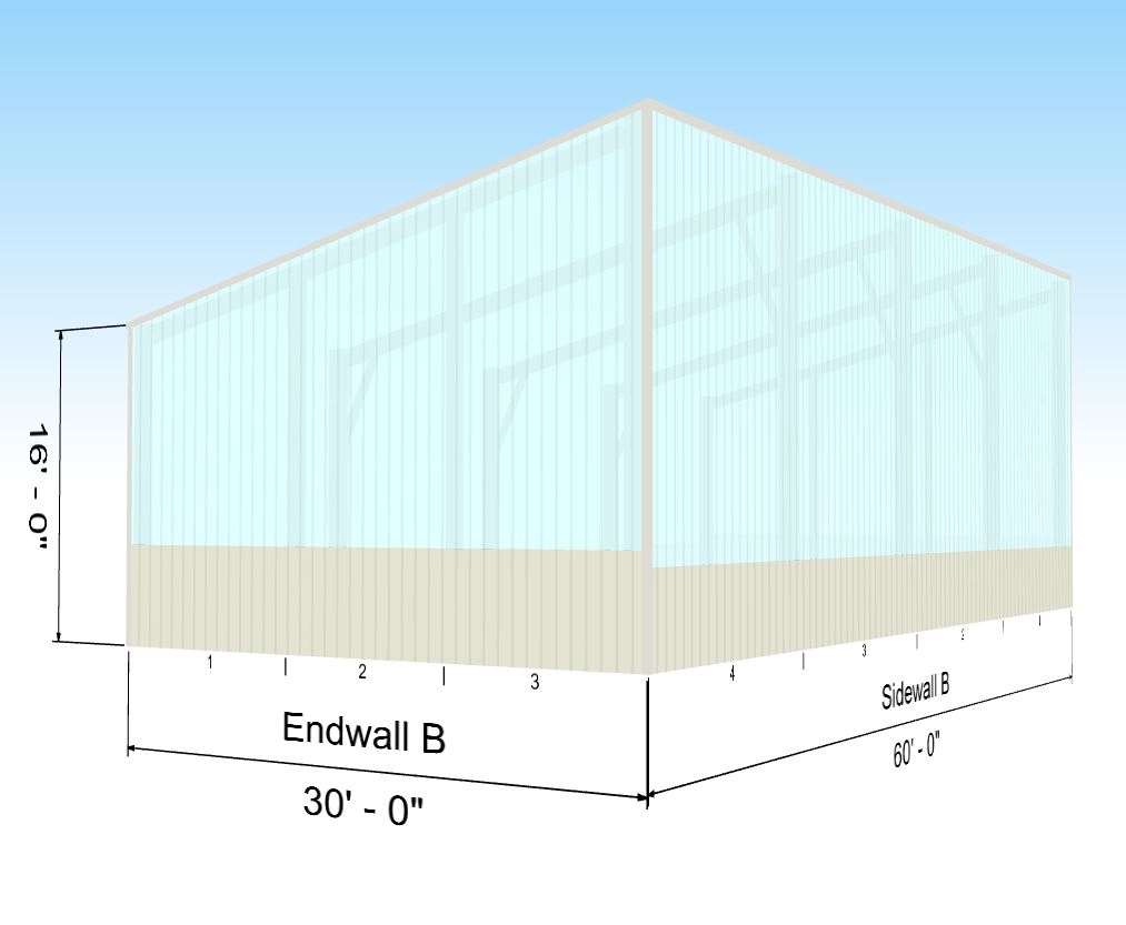 SINGLE SLOPE ROOF GROW BUILDING - Factory 2U Steel Buildings