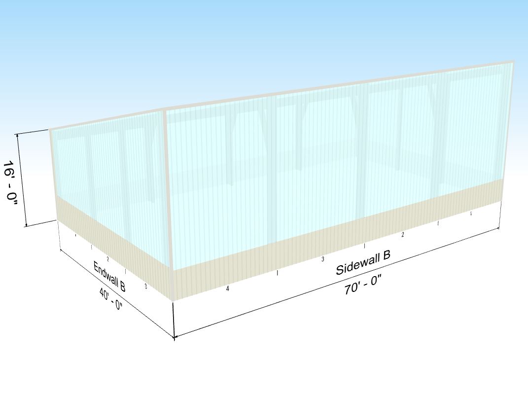 SINGLE SLOPE ROOF GROW BUILDING - Factory 2U Steel Buildings