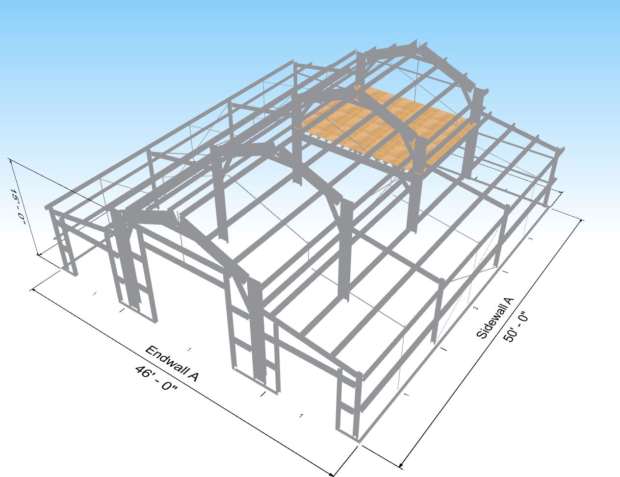 SINGLE SLOPE ROOF ADU - Factory 2U Steel Buildings