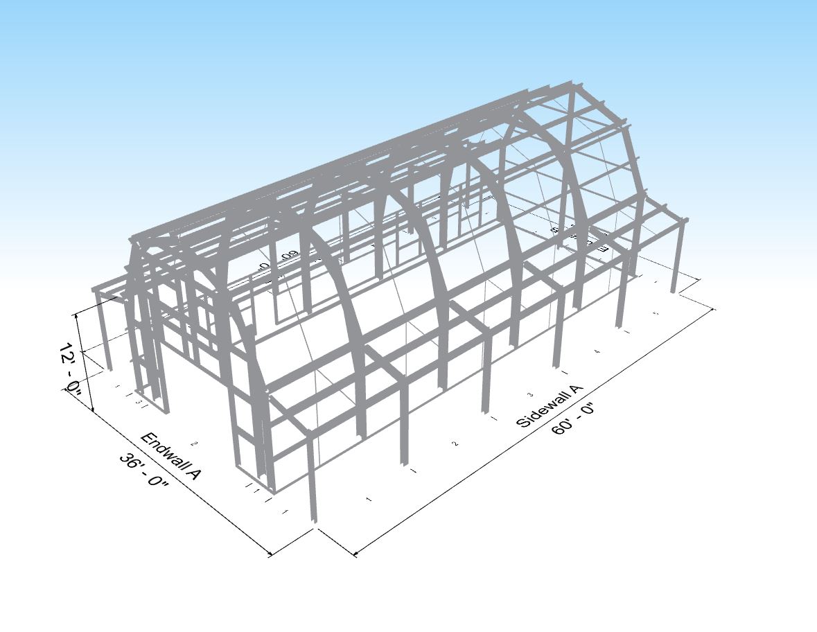 GABLE ROOF GROW BUILDING - Factory 2U Steel Buildings