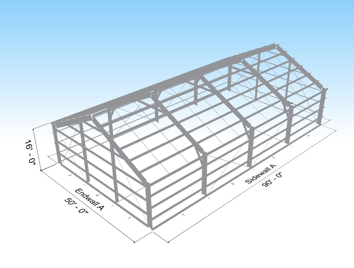 GABLE ROOF GROW BUILDING - Factory 2U Steel Buildings