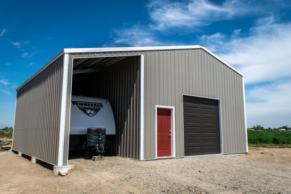 GABLE ROOF RV & GARAGE - Factory 2U Steel Buildings