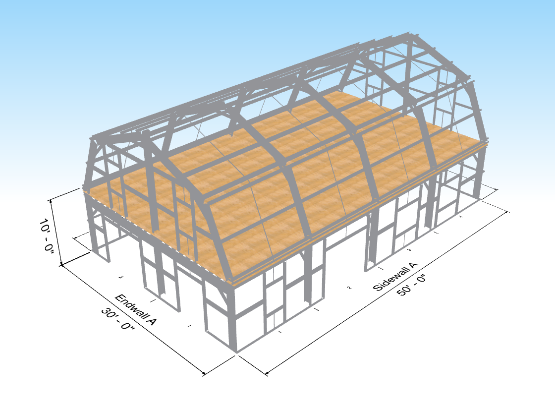 GAMBREL ROOF BARNDOMINIUM - Factory 2U Steel Buildings