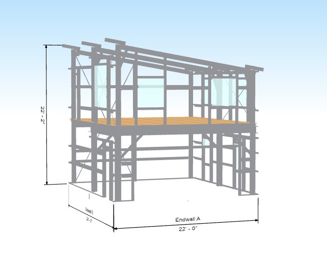 Single Slope Garage ADU - Factory 2U Steel Buildings